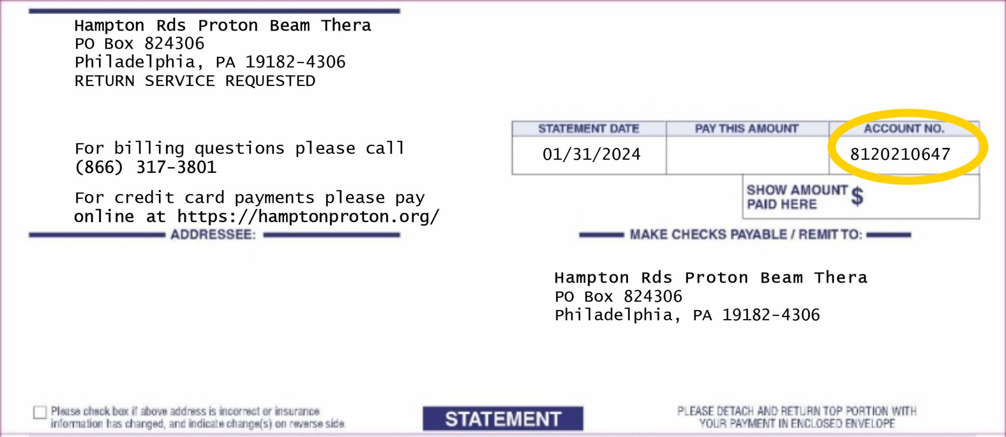 Pay Your Bill - Proton Cancer Institute